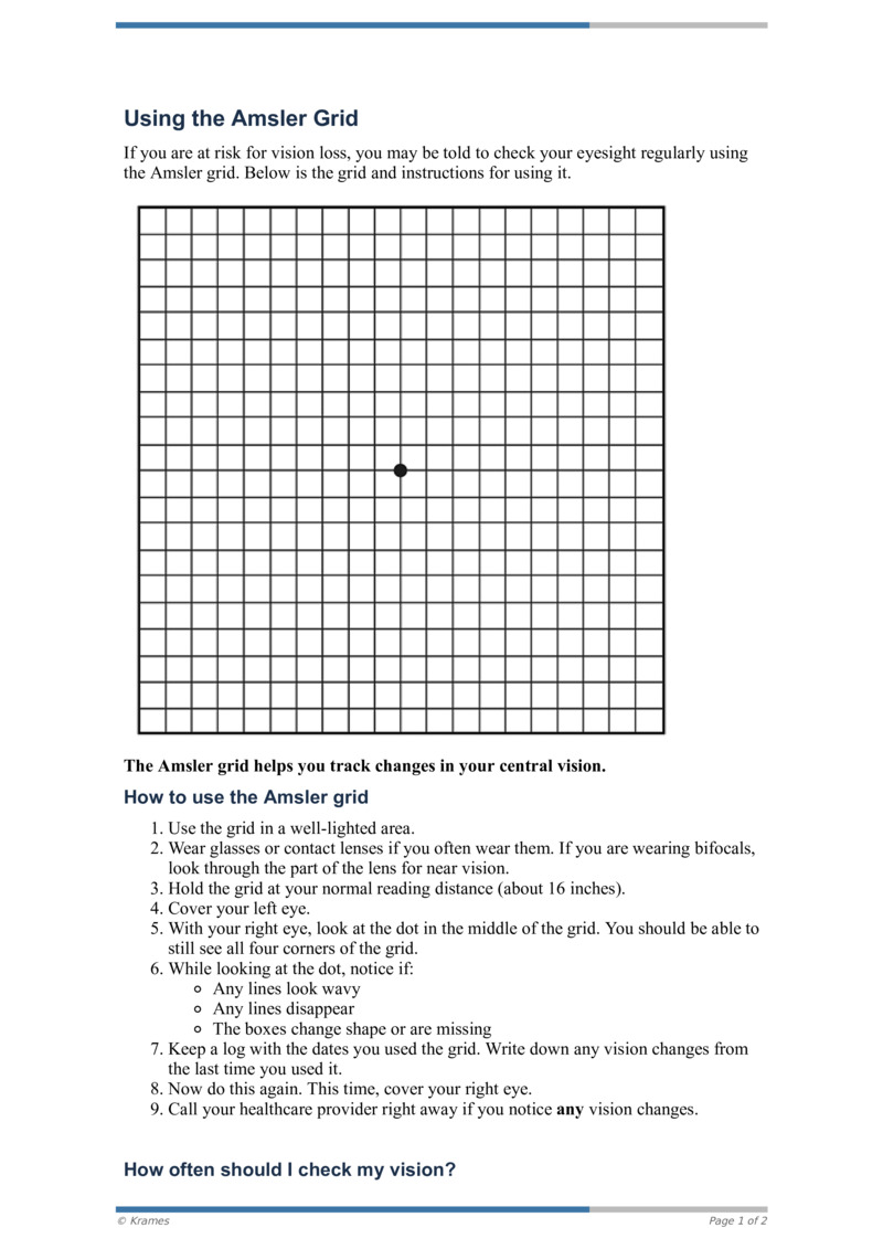 PDF - Using the Amsler Grid - HealthClips Online