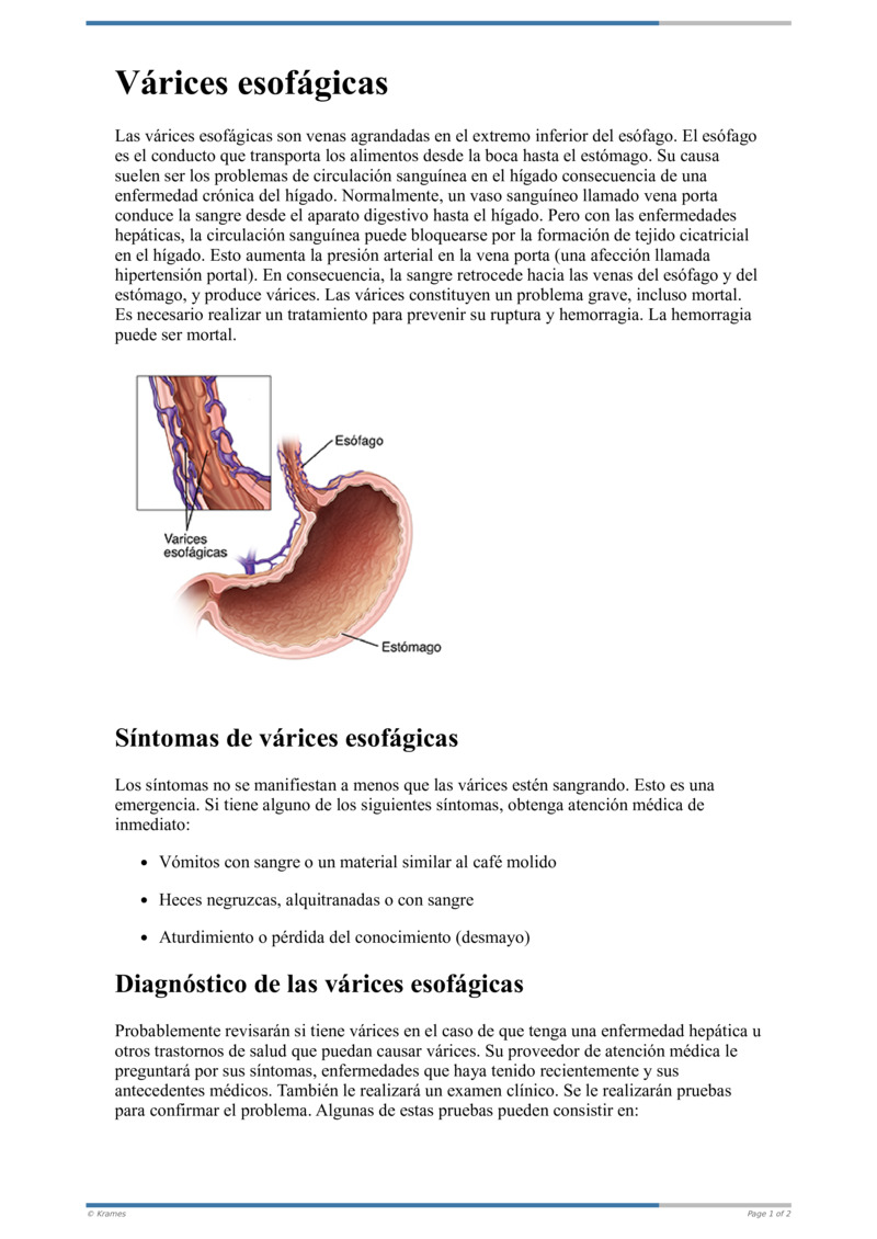 Text - Várices esofágicas - HealthClips Online