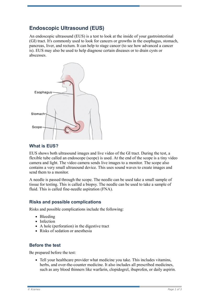 PDF - Endoscopic Ultrasound (EUS) - HealthClips Online