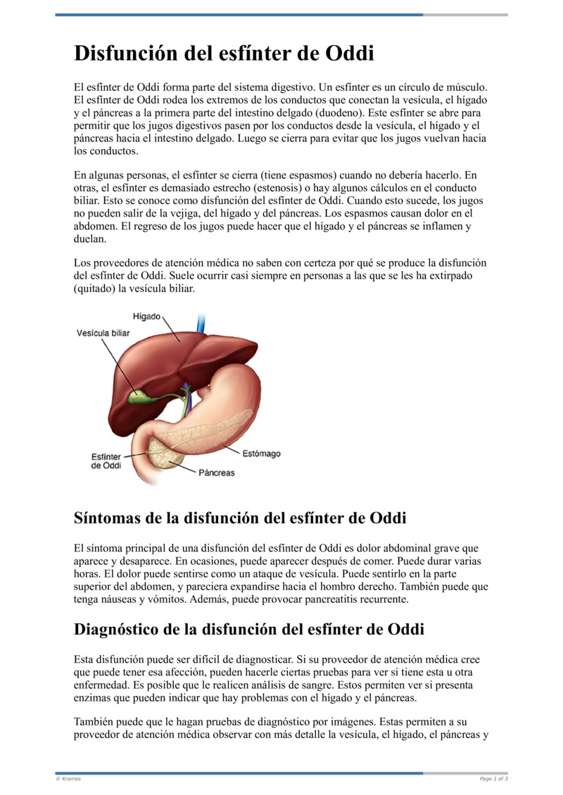 Text - Disfunción del esfínter de Oddi - HealthClips Online
