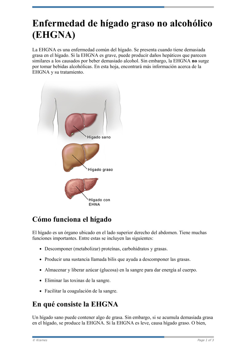 PDF - Enfermedad de hígado graso no alcohólico (EHGNA) - HealthClips Online