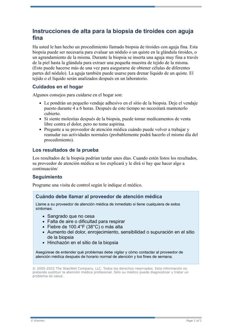 PDF - Instrucciones de alta para la biopsia de tiroides con aguja fina ...