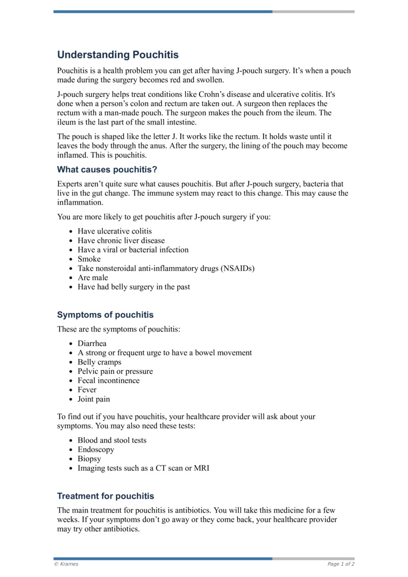 PDF - Understanding Pouchitis - HealthClips Online