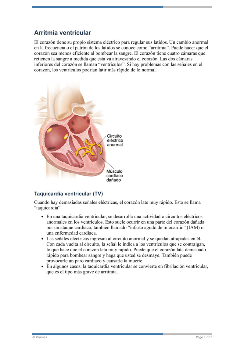 PDF - Arritmia ventricular - HealthClips Online