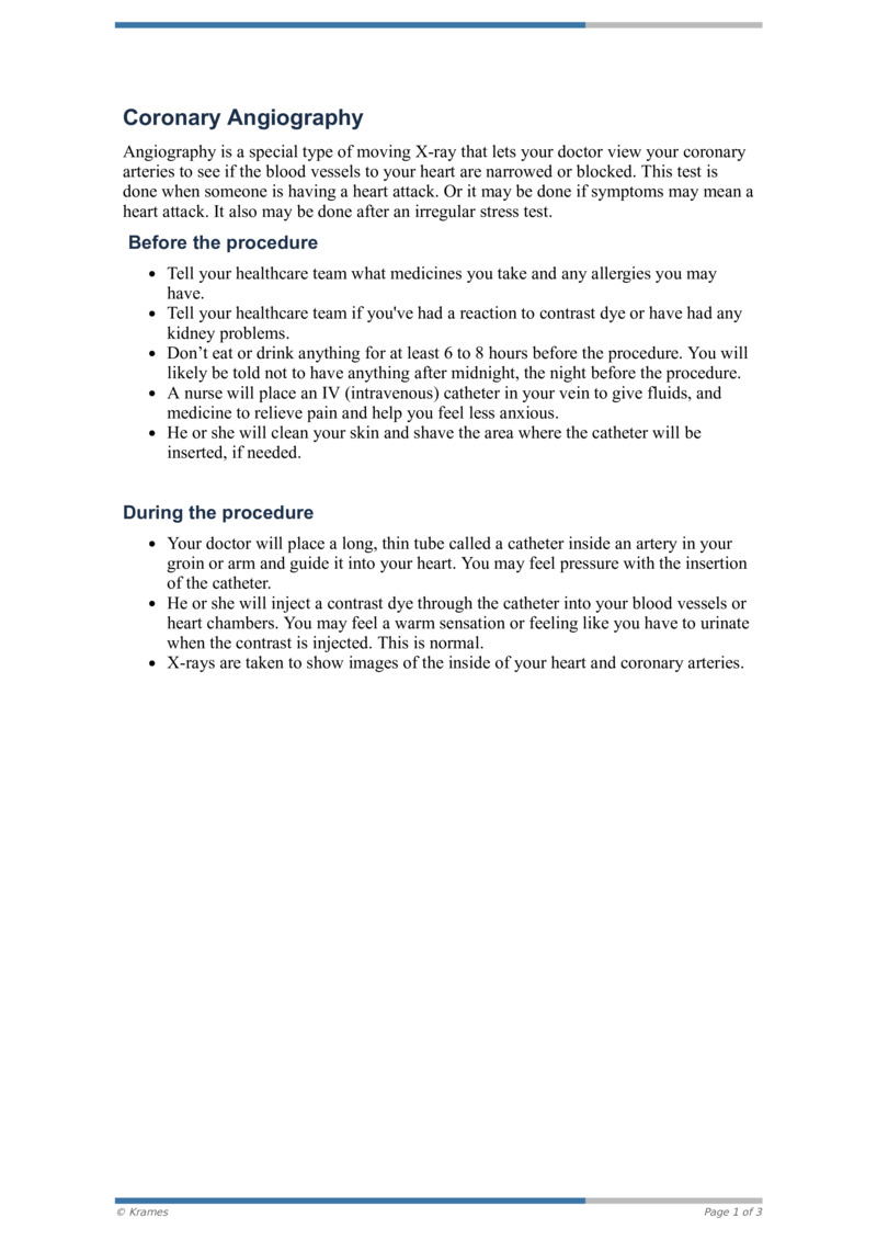 Pdf Coronary Angiography Healthclips Online
