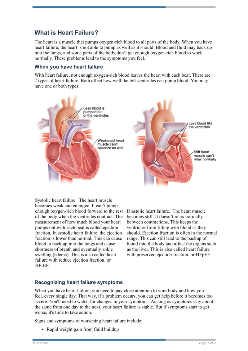 PDF - What Is Heart Failure - HealthClips Online