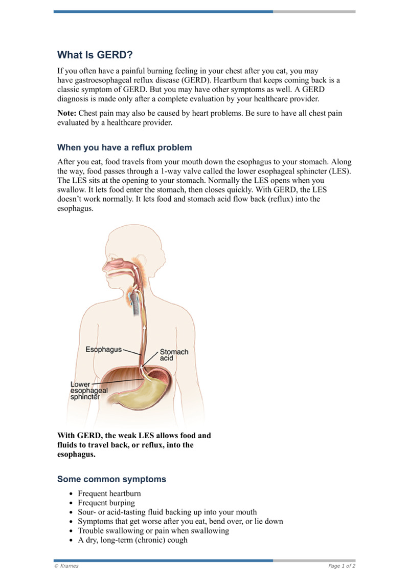 PDF - What Is GERD? - HealthClips Online