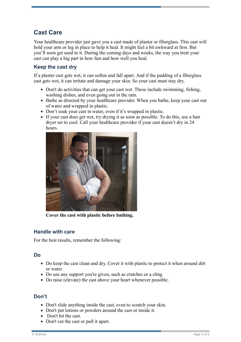 PDF - Cast Care - HealthClips Online
