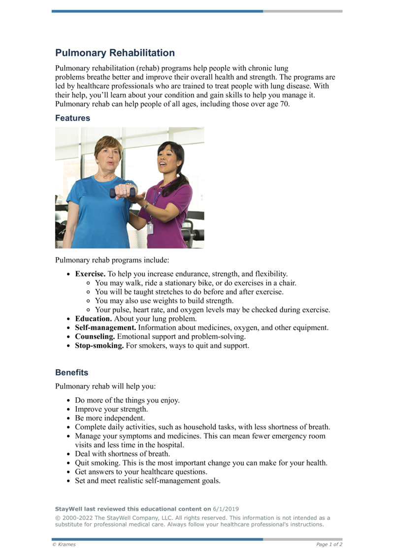 PDF - Pulmonary Rehabilitation - HealthClips Online