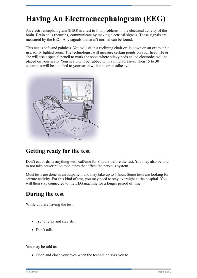 PDF - Having An Electroencephalogram (EEG) - HealthClips Online