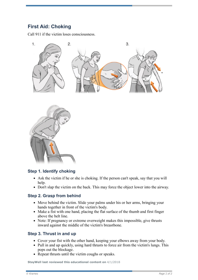 PDF - When a Teen or Adult Is Choking - HealthClips Online