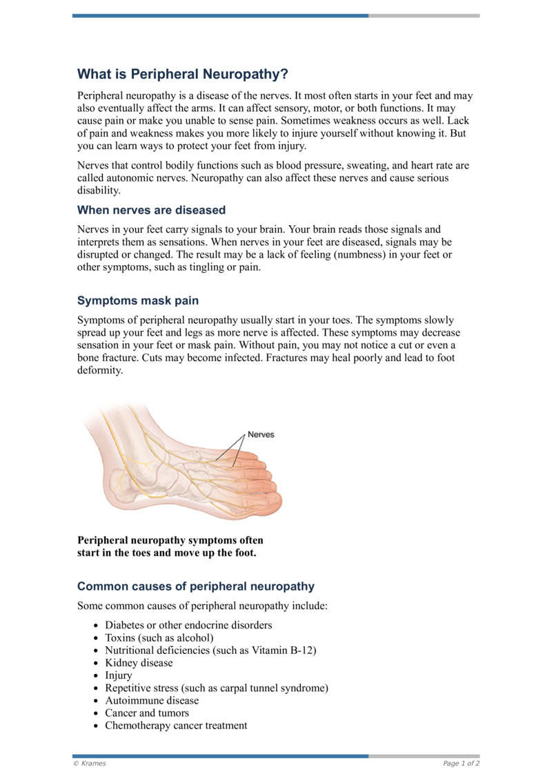 PDF - What Is Peripheral Neuropathy - HealthClips Online