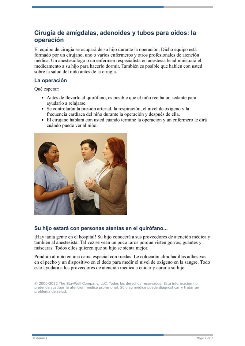 PDF - Cirugía de amígdalas, adenoides y canal auditivo: la cirugía ...