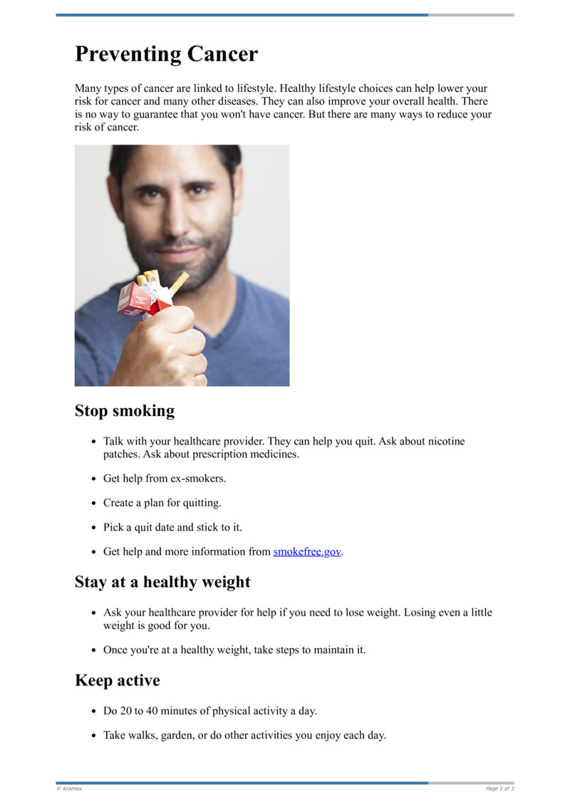 PDF - Preventing Cancer - HealthClips Online