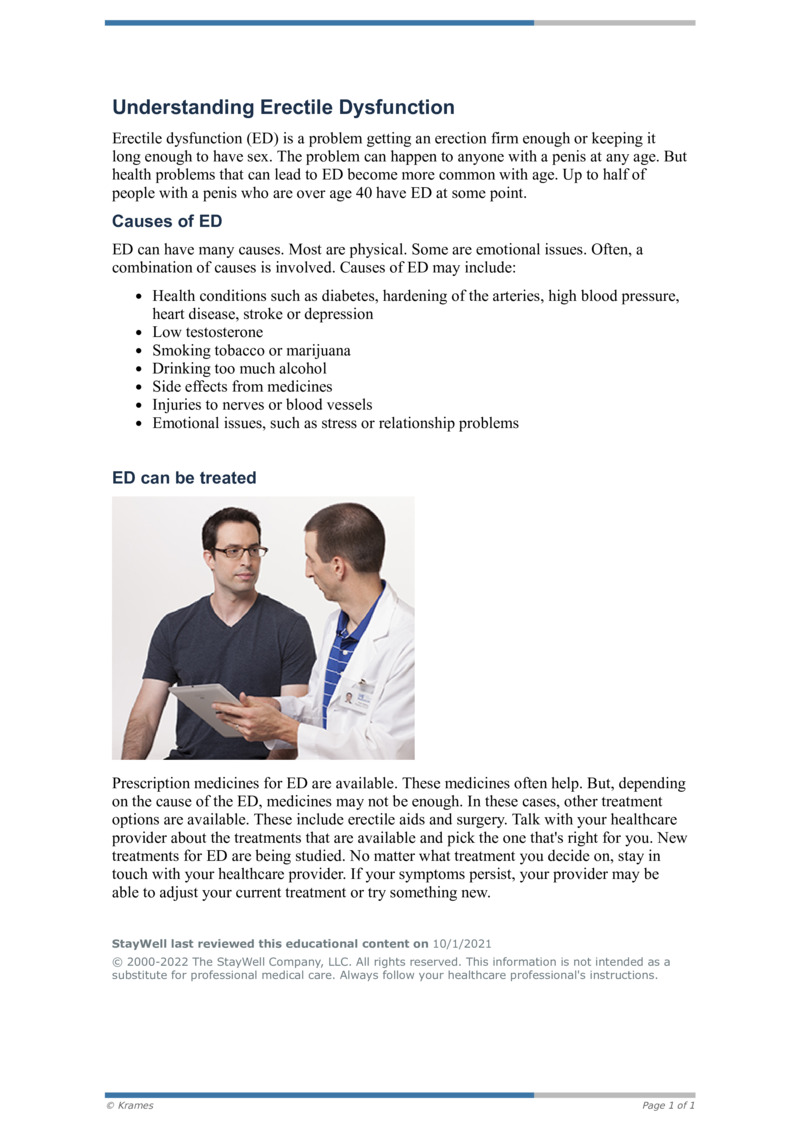 PDF - Understanding Erectile Dysfunction - HealthClips Online