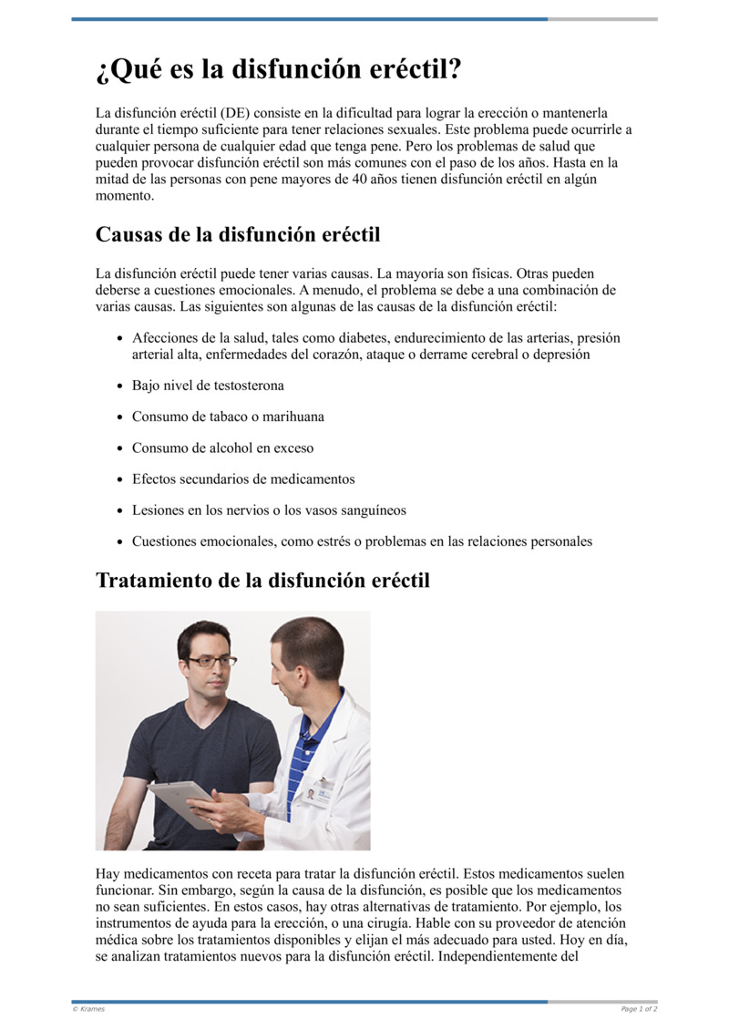 Text - ¿Qué es la disfunción eréctil? - HealthClips Online