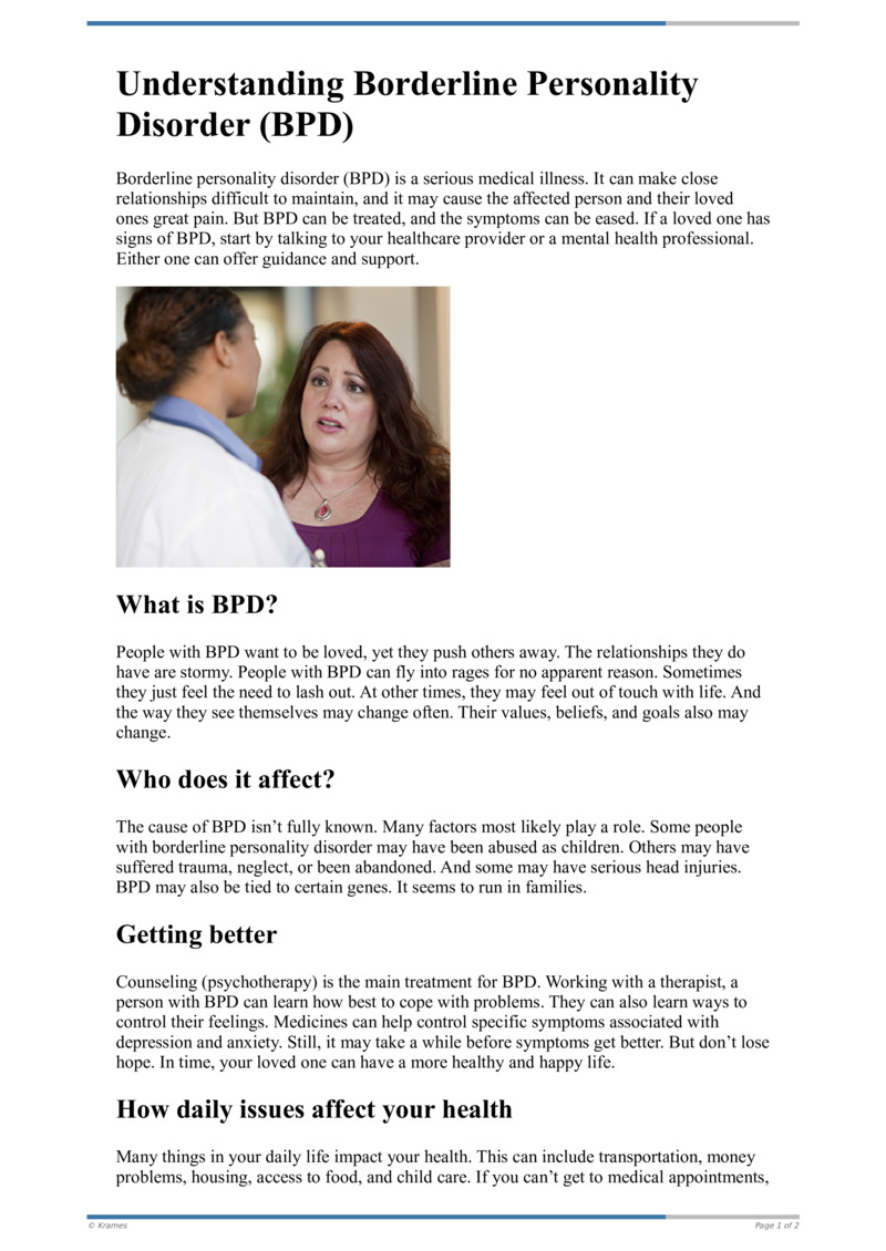 Text Understanding Borderline Personality Disorder Bpd