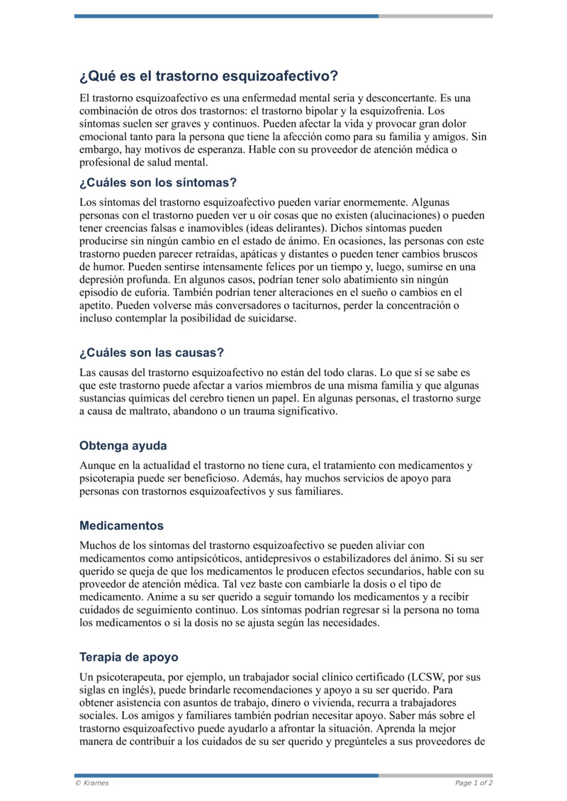 PDF - ¿Qué es el trastorno esquizoafectivo? - HealthClips Online