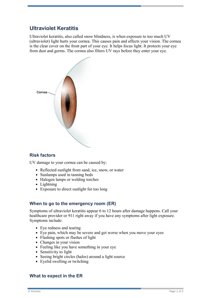 PDF - Ultraviolet Keratitis - HealthClips Online PDF - Ultraviolet Keratitis - HealthClips Online