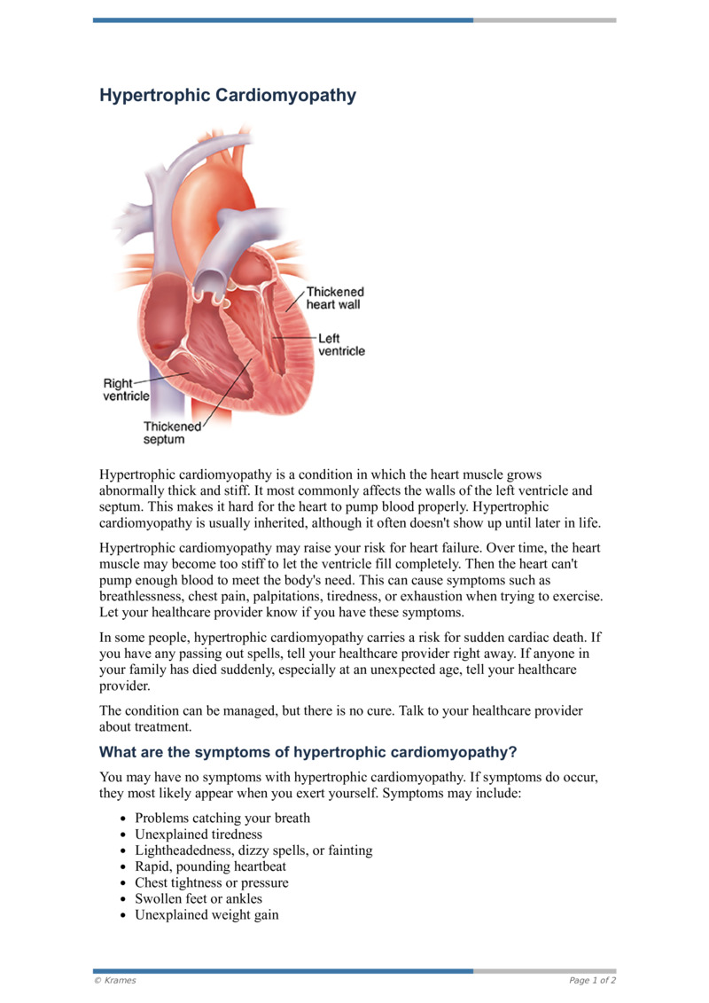 PDF - Hypertrophic Cardiomyopathy - HealthClips Online