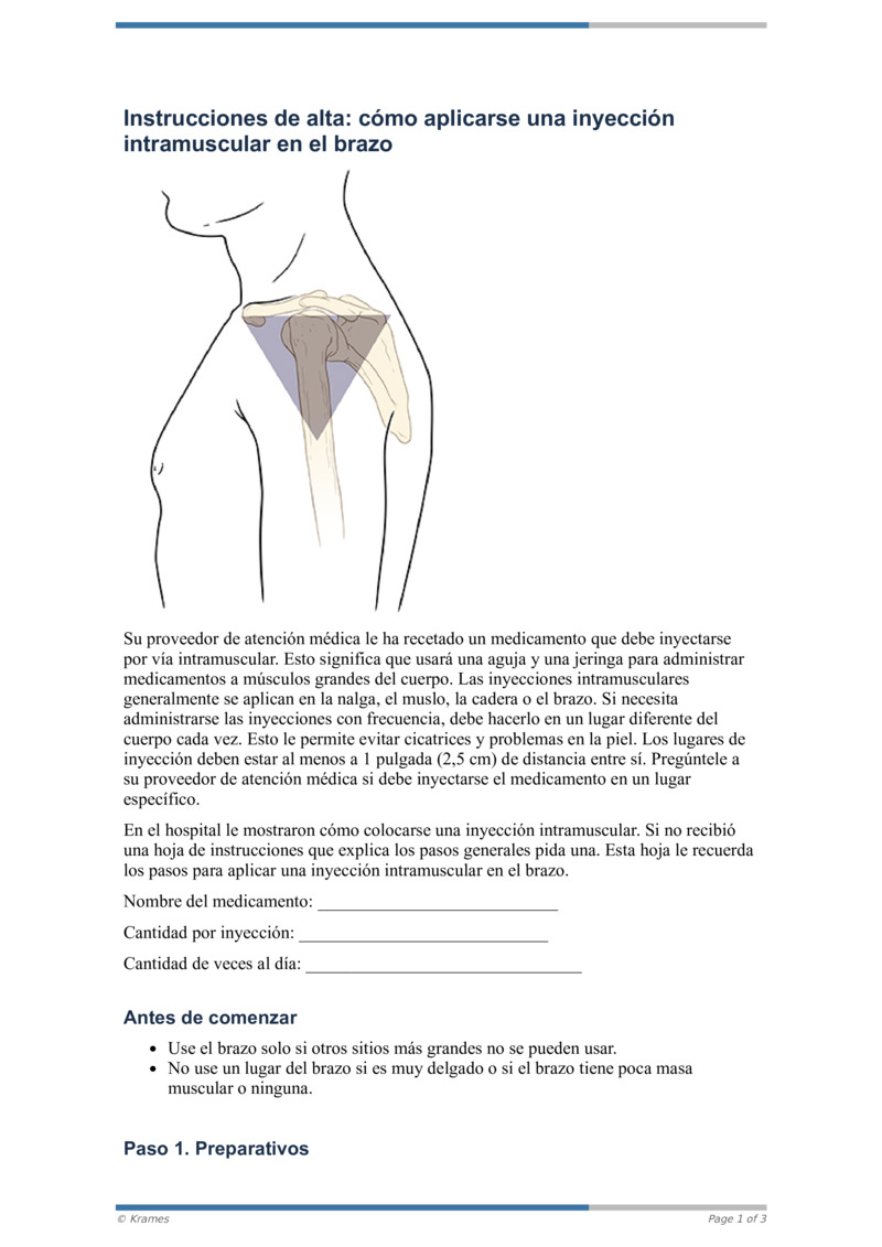 PDF - Instrucciones de alta: cómo aplicarse una inyección intramuscular ...