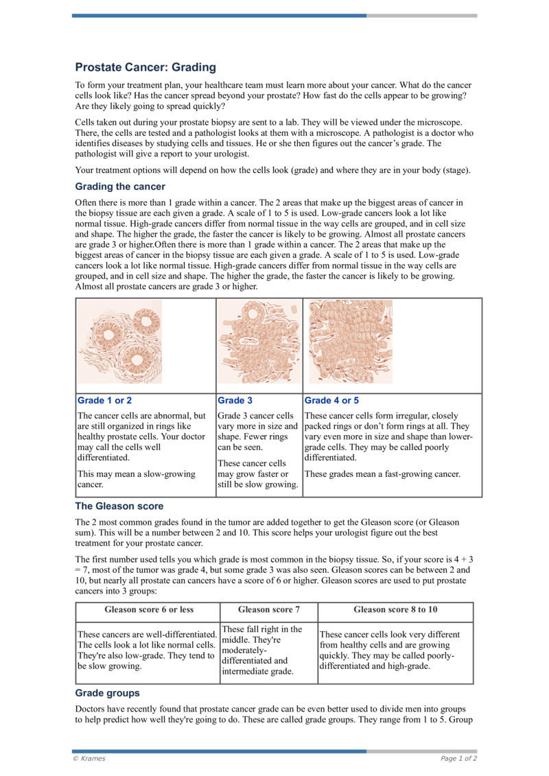 PDF - Prostate Cancer: Grading - HealthClips Online