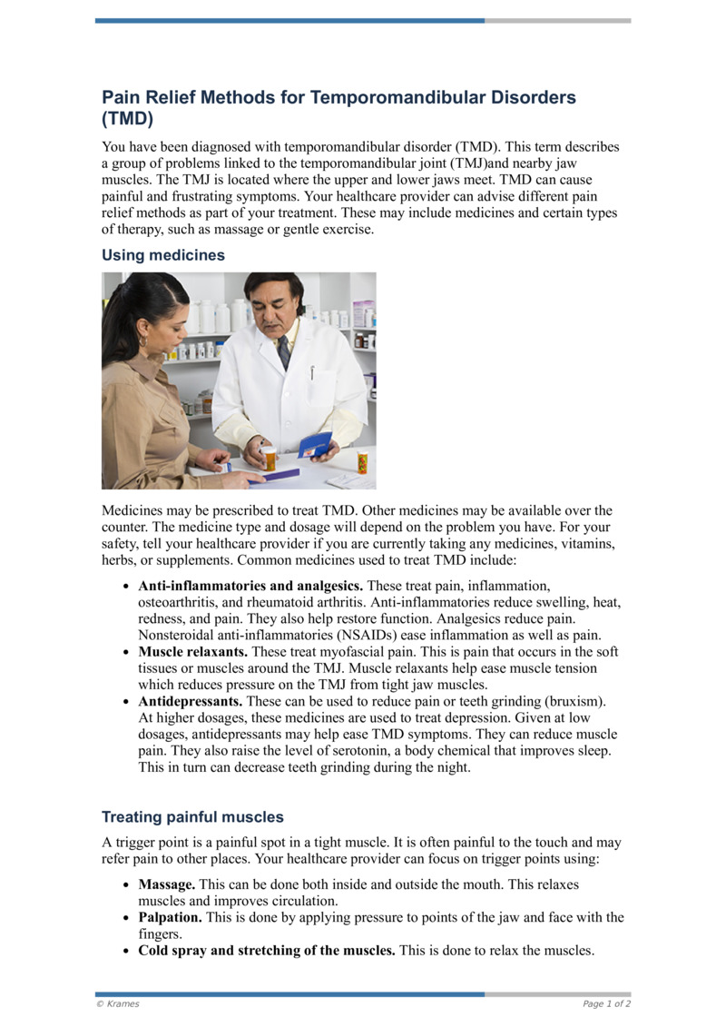 PDF - Pain Relief Methods for Temporomandibular Disorders (TMD ...