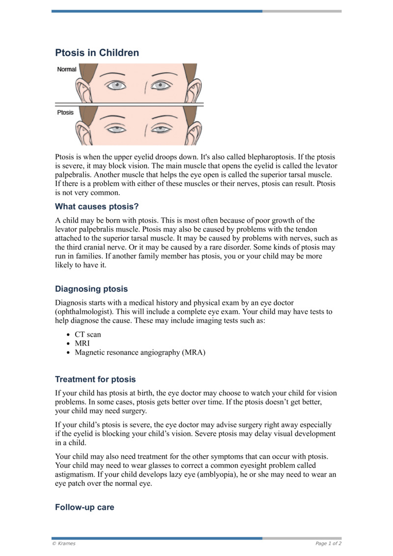 PDF - Ptosis in Children - HealthClips Online