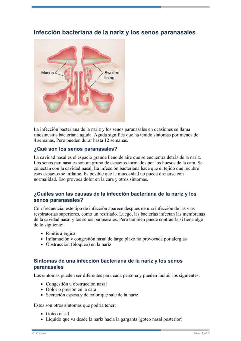 PDF - Infección bacteriana de la nariz y los senos paranasales ...