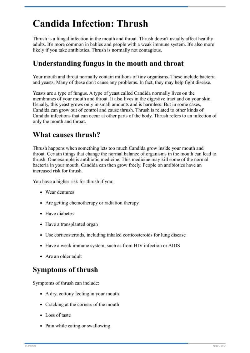 Candida Infection Guidelines at Janice Bottorff blog