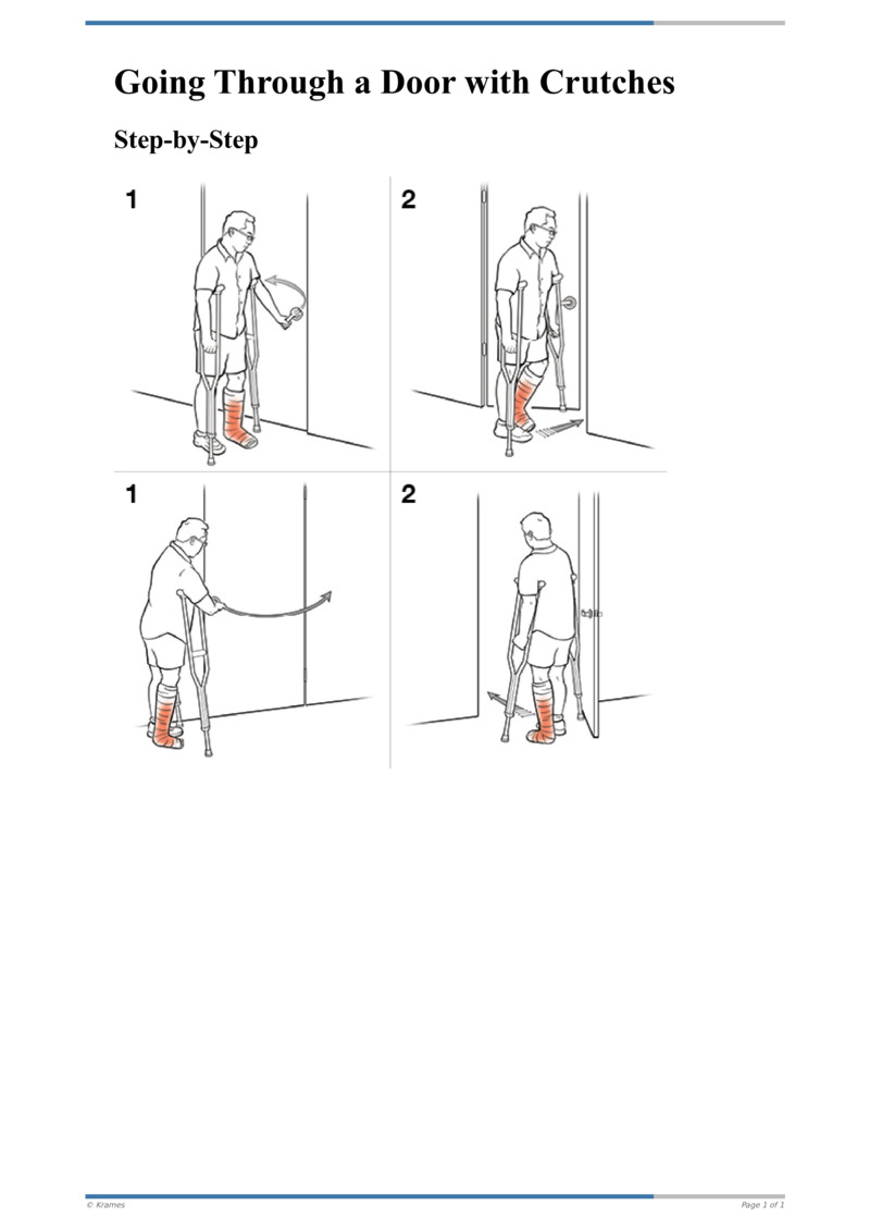 Text - Step-by-Step: Going Through a Door with Crutches - HealthClips ...