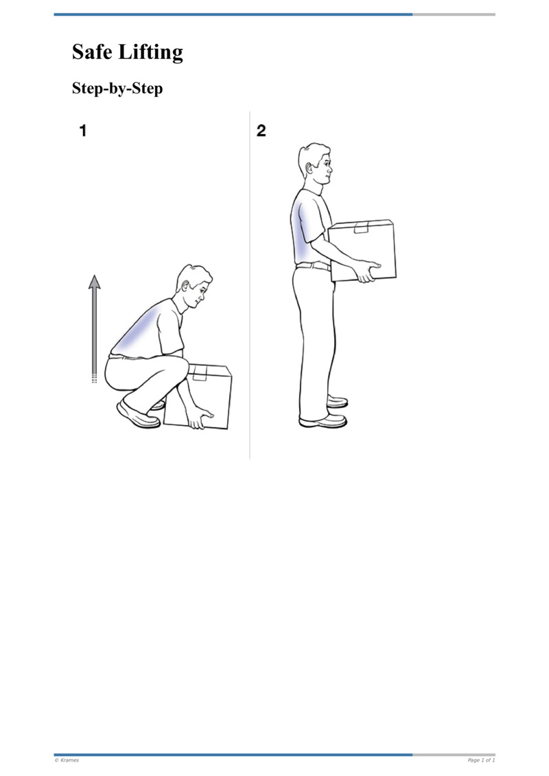 Text - Step-by-Step: Safe Lifting - HealthClips Online