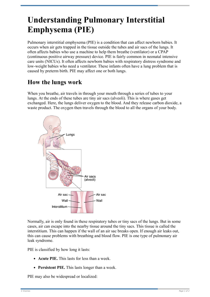 Text - Understanding Pulmonary Interstitial Emphysema (PIE ...