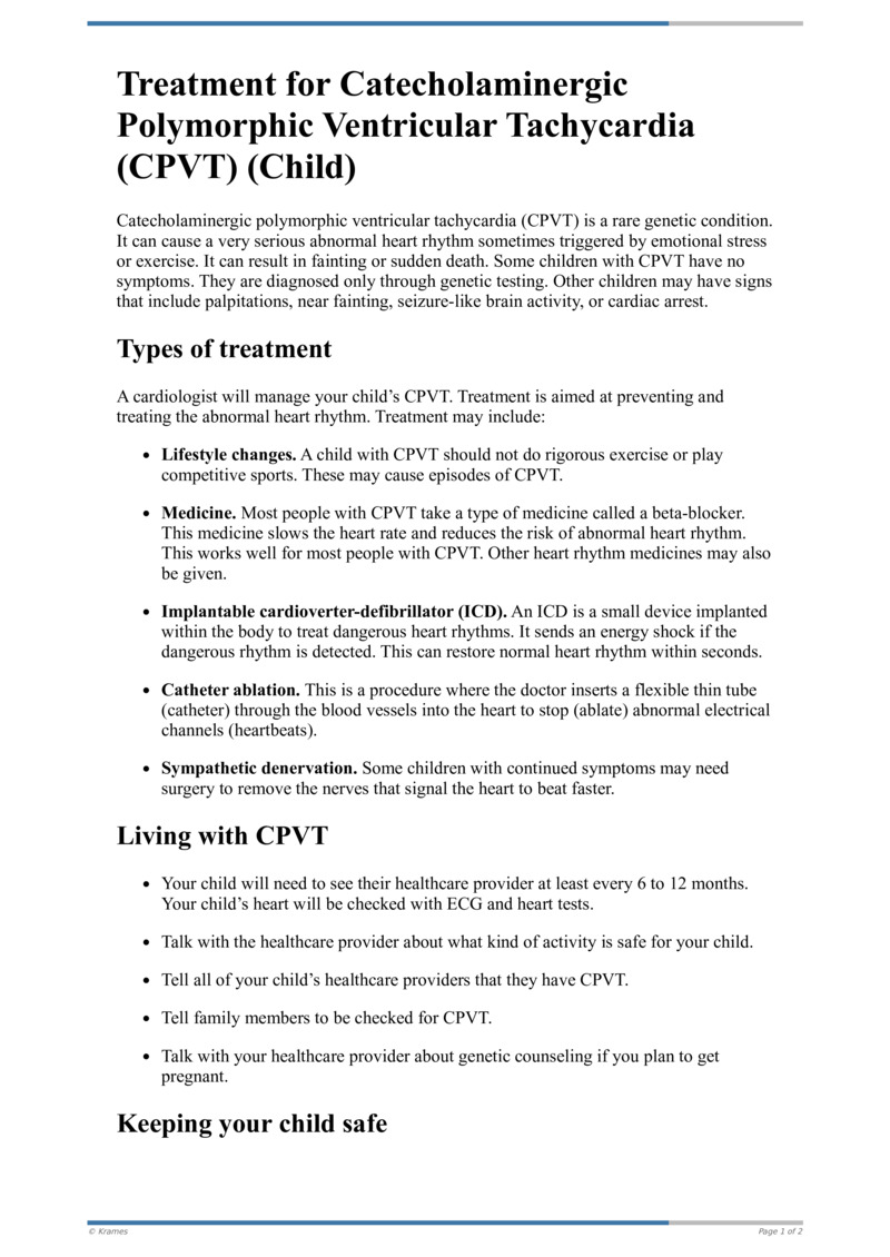 Text - Treatment for Catecholaminergic Polymorphic Ventricular ...