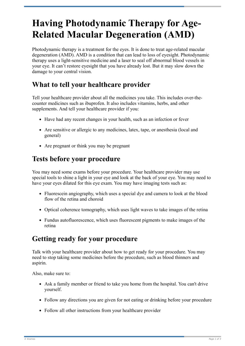 Text - Having Photodynamic Therapy for Age-Related Macular Degeneration ...