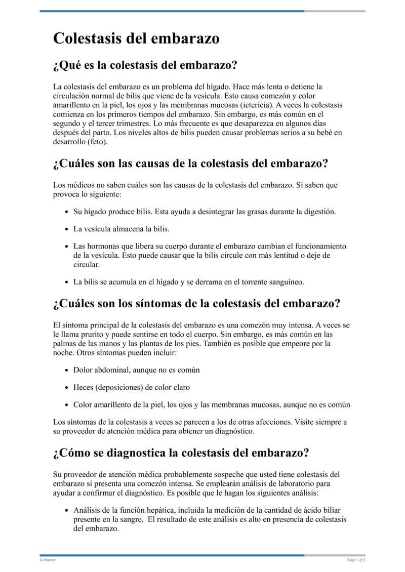 PDF - Colestasis del embarazo - HealthClips Online