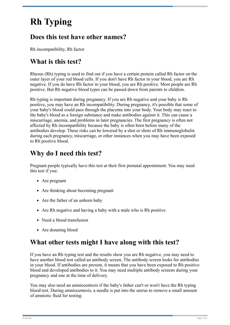 PDF - Rh Typing - HealthClips Online