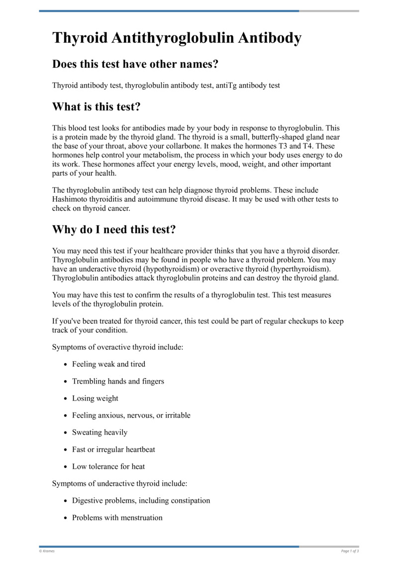 PDF - Thyroid Antithyroglobulin Antibody - HealthClips Online